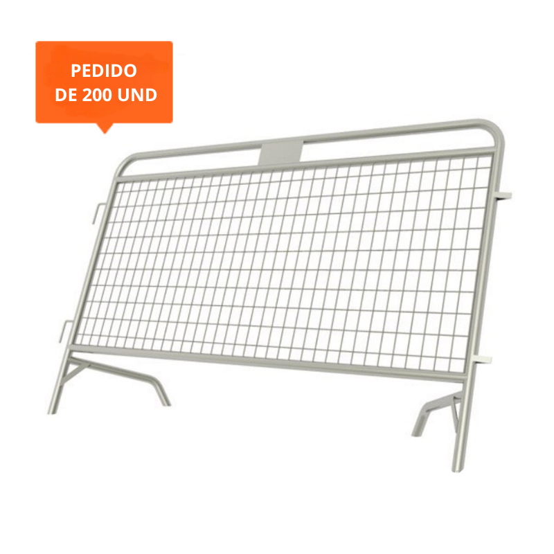 Venta Valla Inclinada Ø40 2x1,2m 2 pies Malla 100x50 mm Doble Travesero ...